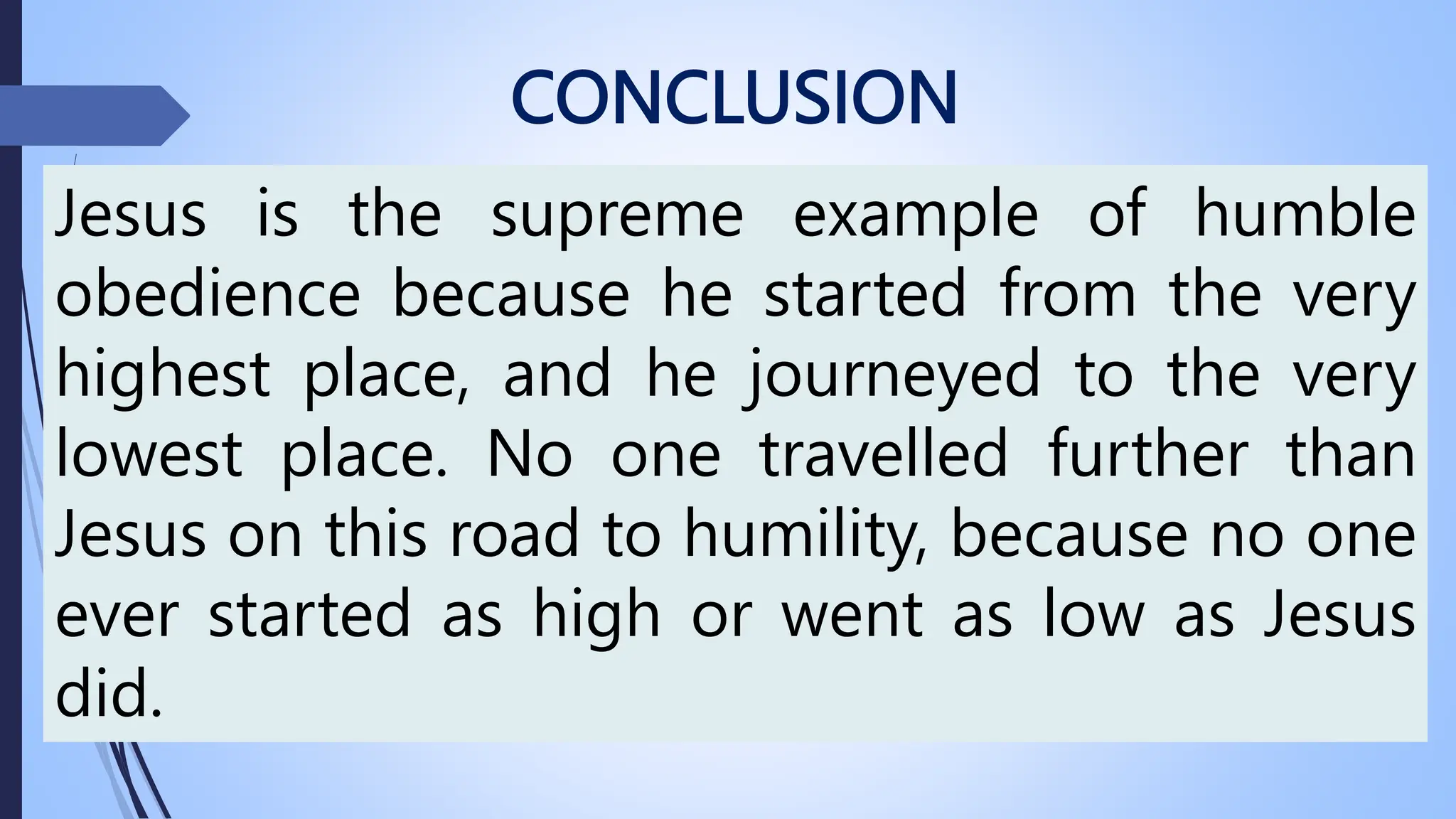 THE HUMBLE OBEDIENCE OF JESUS CHRIST .pptx