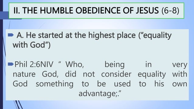 THE HUMBLE OBEDIENCE OF JESUS CHRIST .pptx