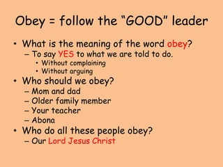 Obedience St John The Short | PPTX