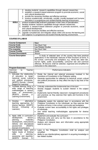 Obe law related studies