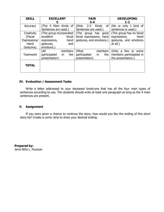OBE Lesson Plan in English | PDF