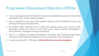 OBE Mapping Guidelines for curriculum development | PPT