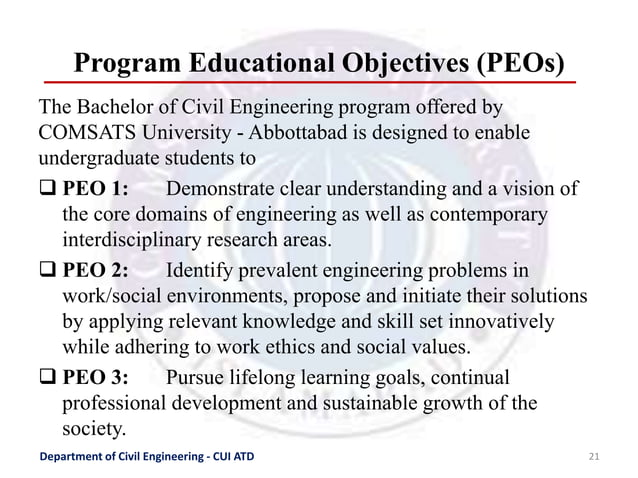 Outcome Based Education - Comsats Abbottabad - Civil Engineering.pptx ...