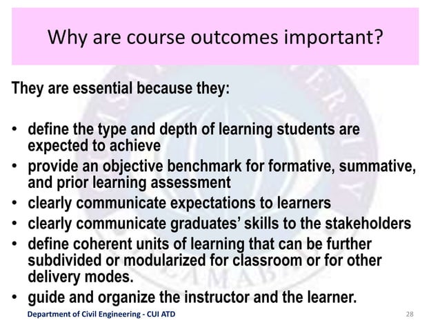 Outcome Based Education - Comsats Abbottabad - Civil Engineering.pptx ...