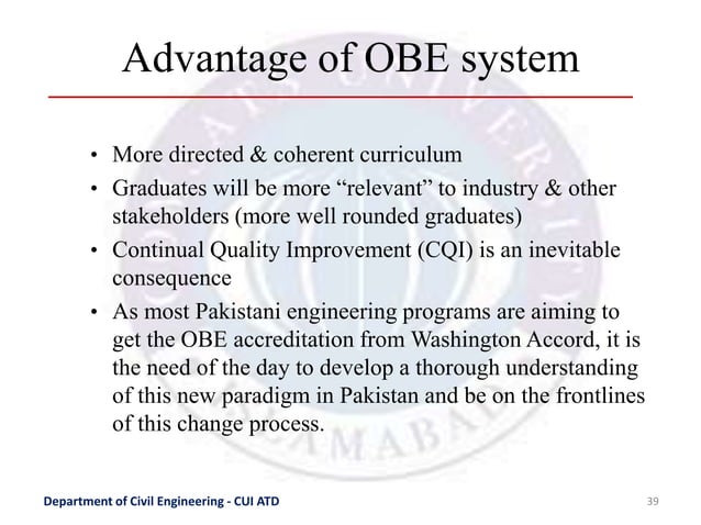 Outcome Based Education - Comsats Abbottabad - Civil Engineering.pptx ...