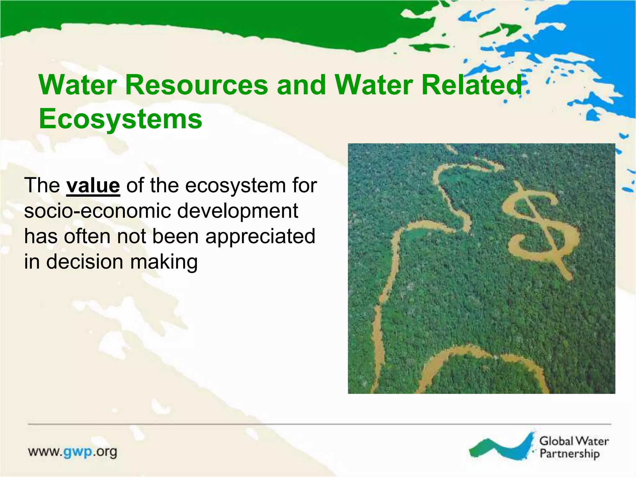 Sustainable management of water and water related ecosystems by Letitia ...