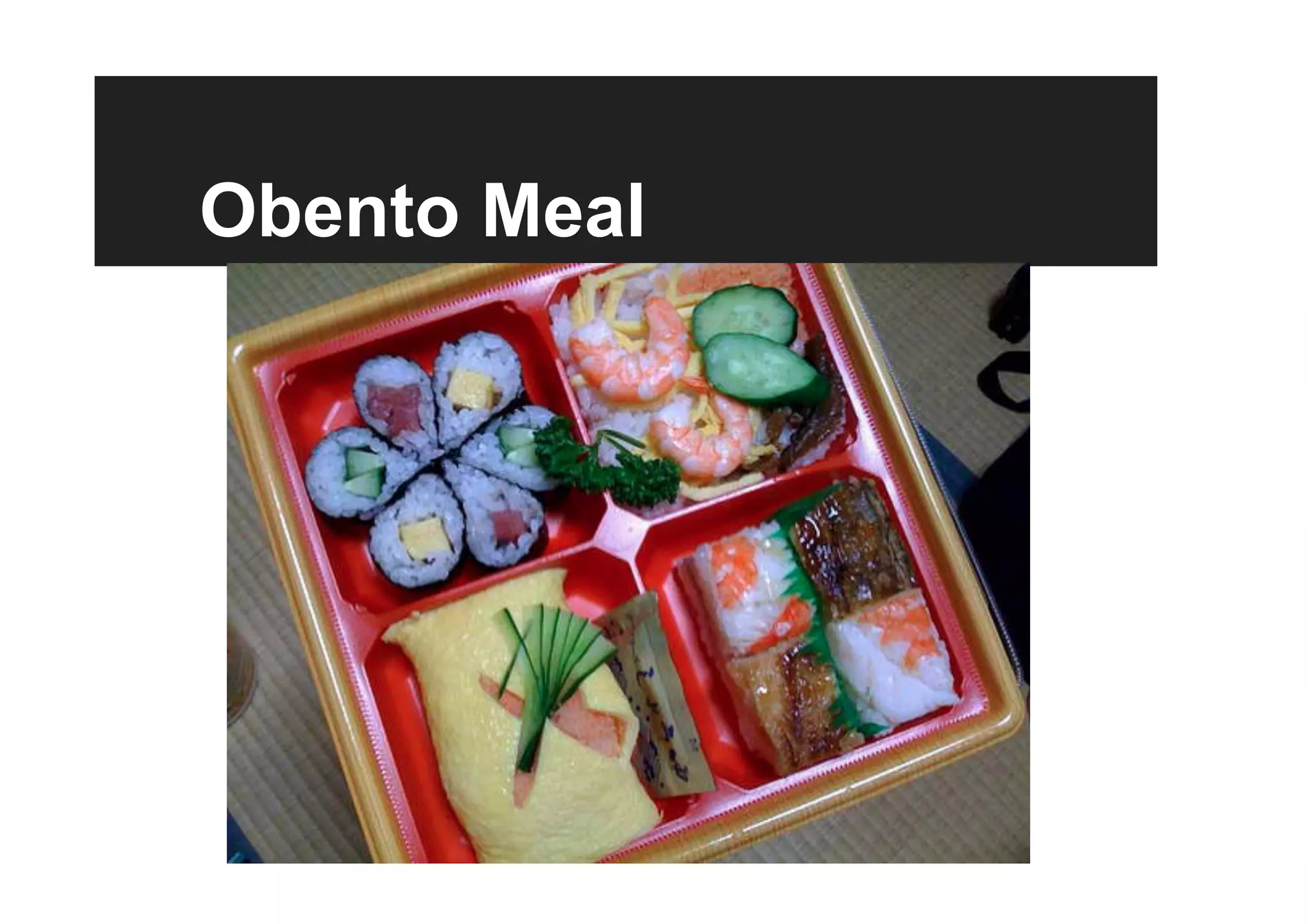 Obento presentation: Food + Design | PPT