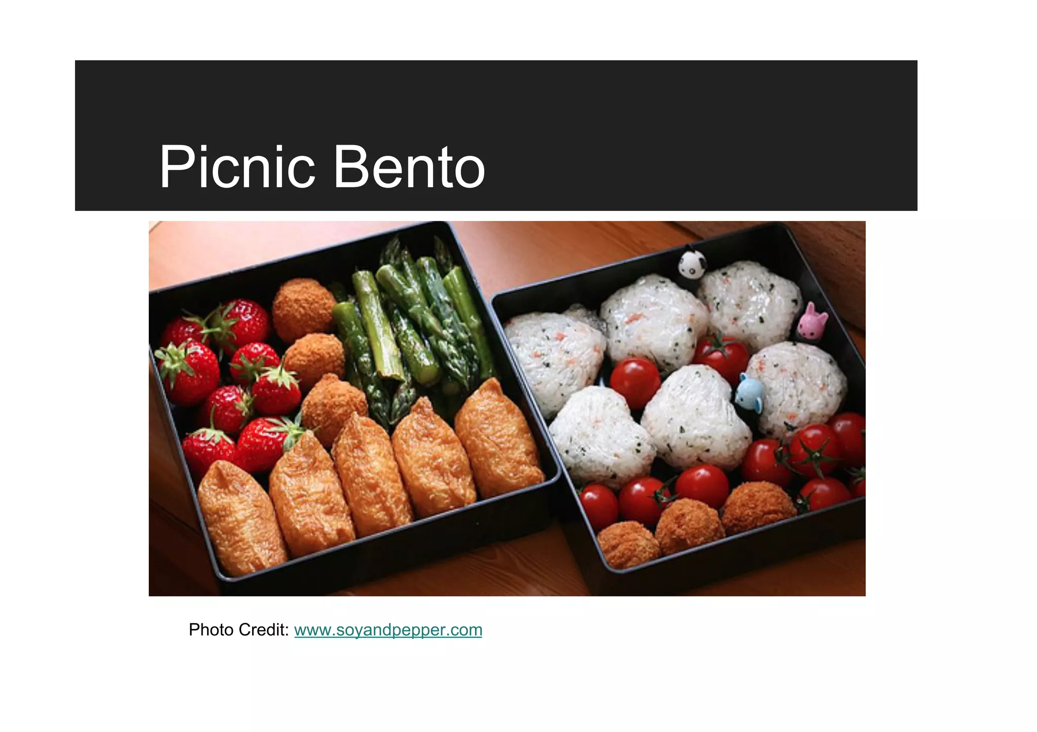 Obento presentation: Food + Design | PPT