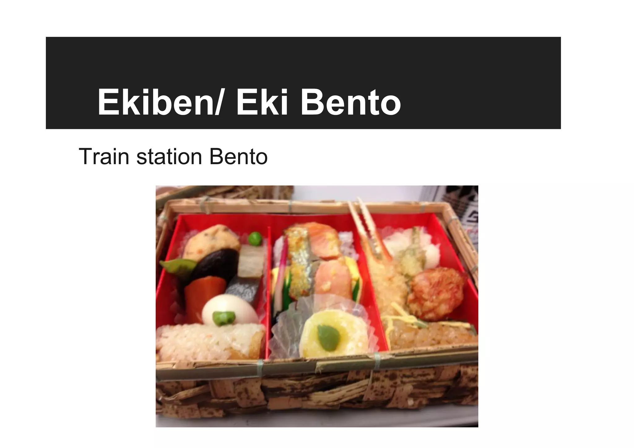 Obento presentation: Food + Design | PPT