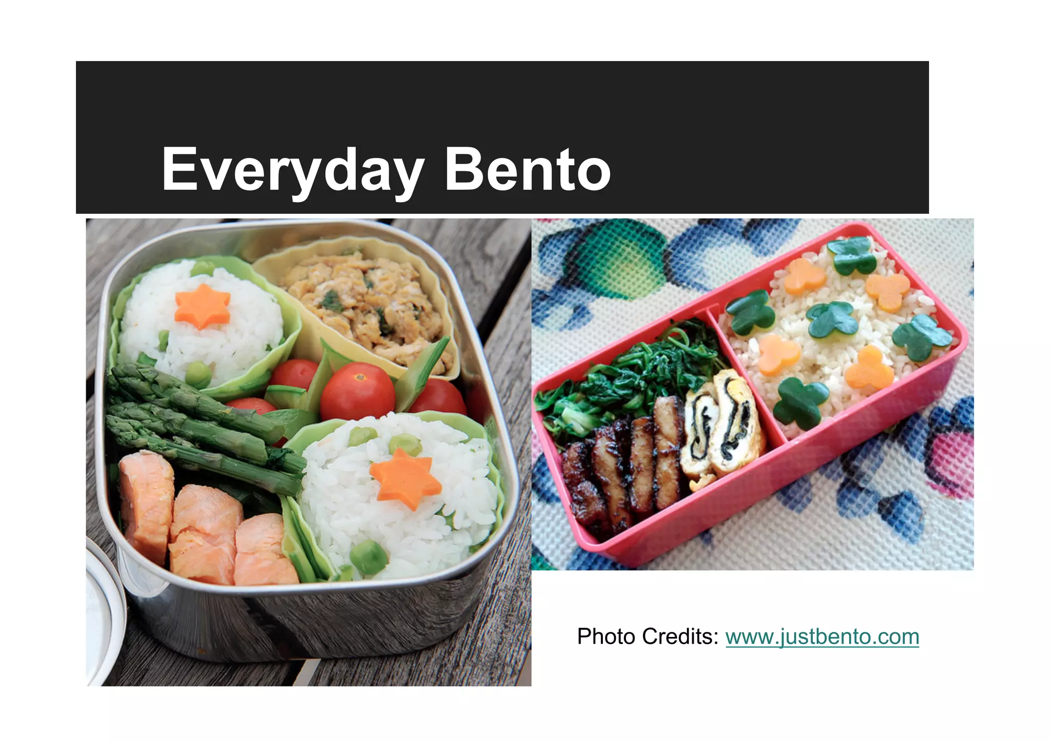 Obento presentation: Food + Design | PPT