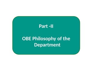 OBE philosophy of department presentation | PPTX