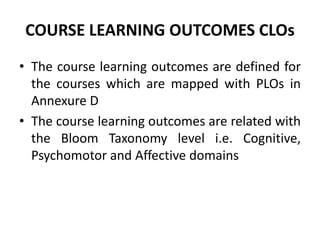 OBE Presentation at NED University Karachi | PPT