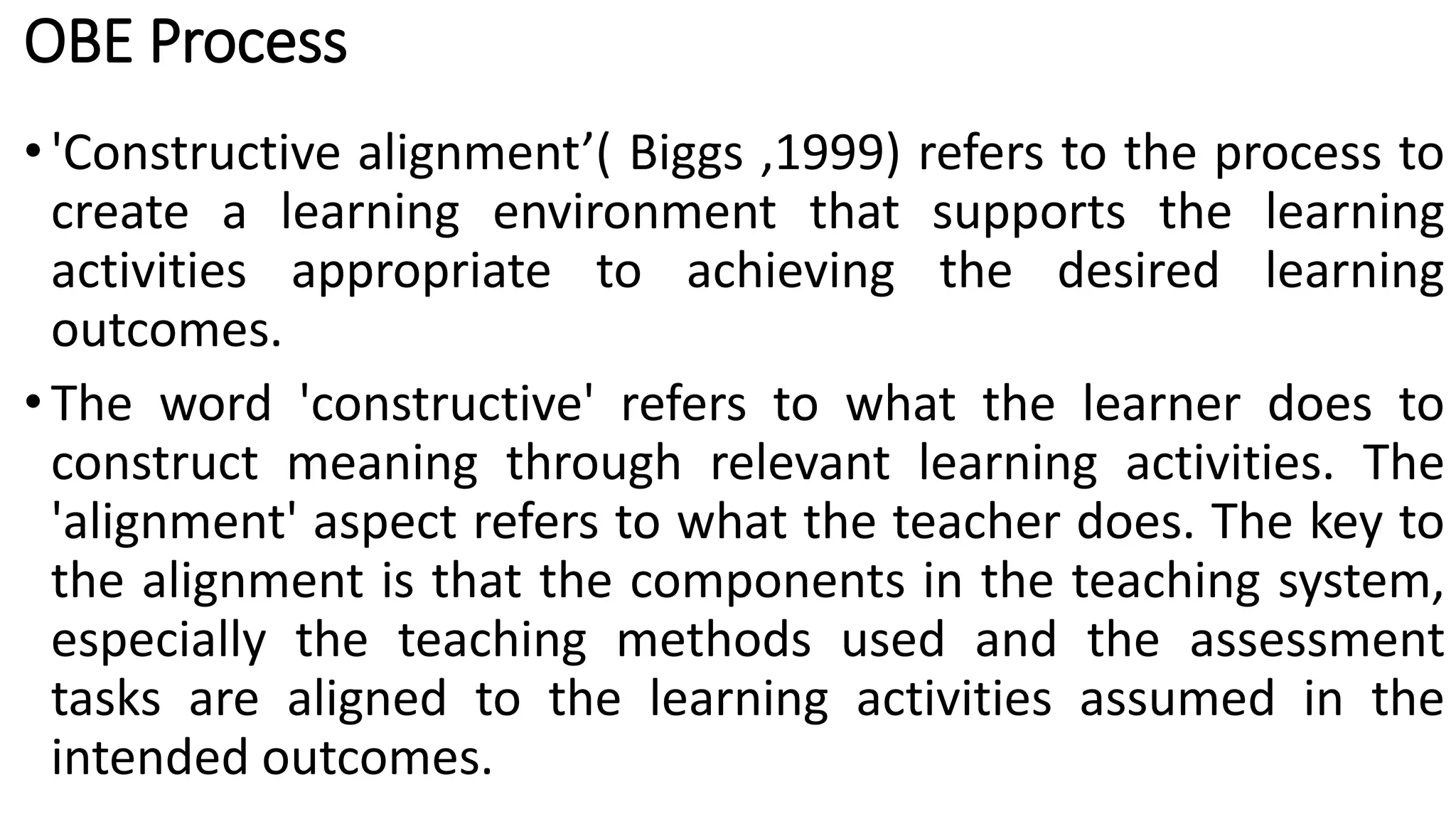 Obe principles and process | PPTX
