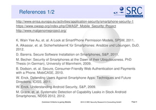 Smartphone Applications - Common Criteria is going Mobile | PDF ...