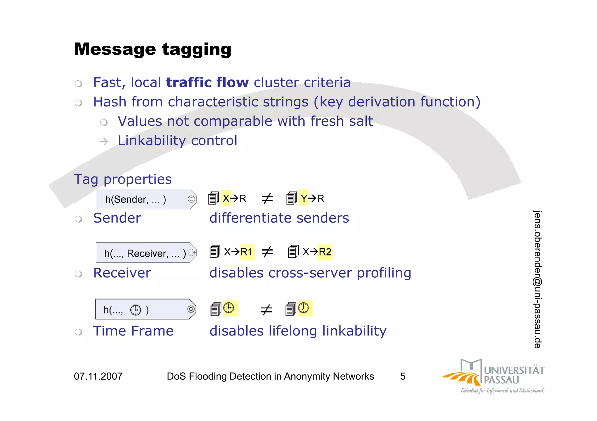 Denial Of Service Flooding Detection In Anonymity Networks | PDF