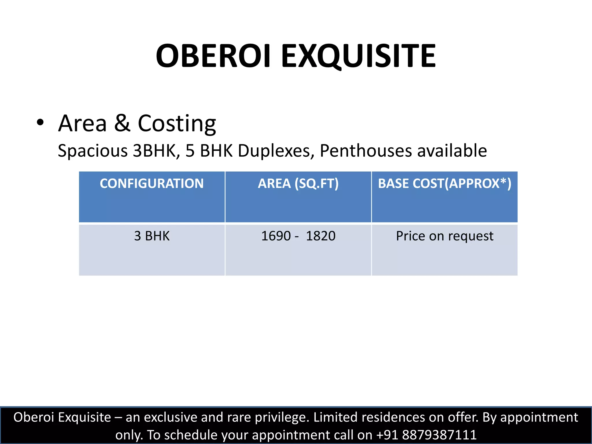 OBEROI EXQUISITE | PPTX