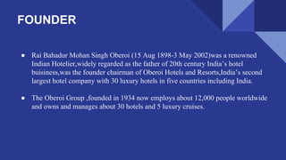 Oberoi hotels | PPTX
