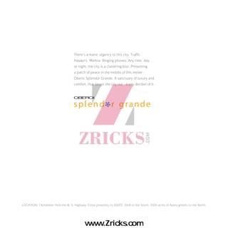 Oberoi Splendor Grande Brochure - Zricks.com