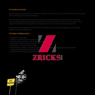 Oberoi Splendor Grande Brochure - Zricks.com