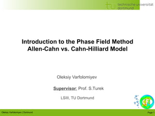 Phase Field Method | PPT