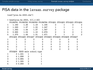 lavaan.survey: An R package for complex survey analysis of structural equation models | PDF