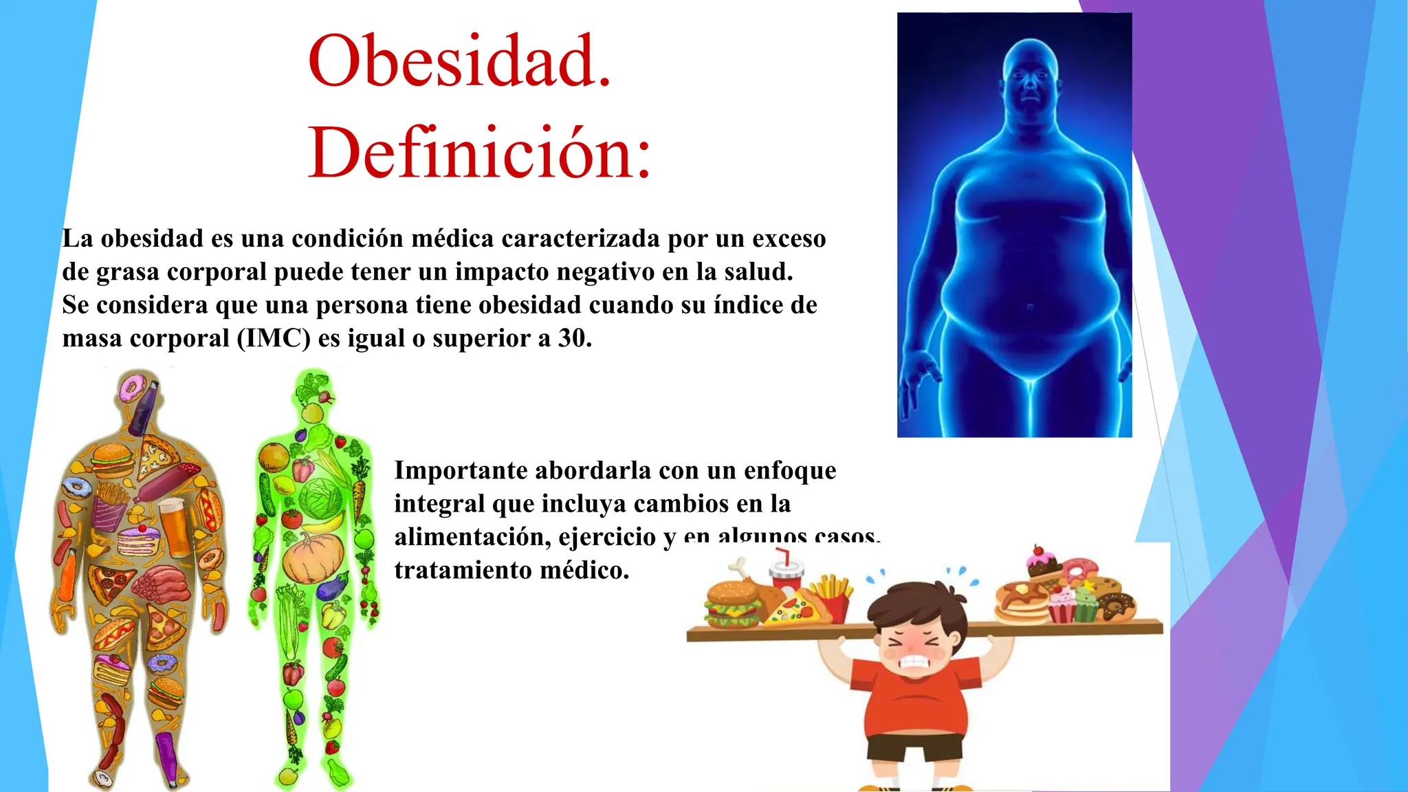 Obesidad, tipos, concepto, como calcular IMC | PPTX