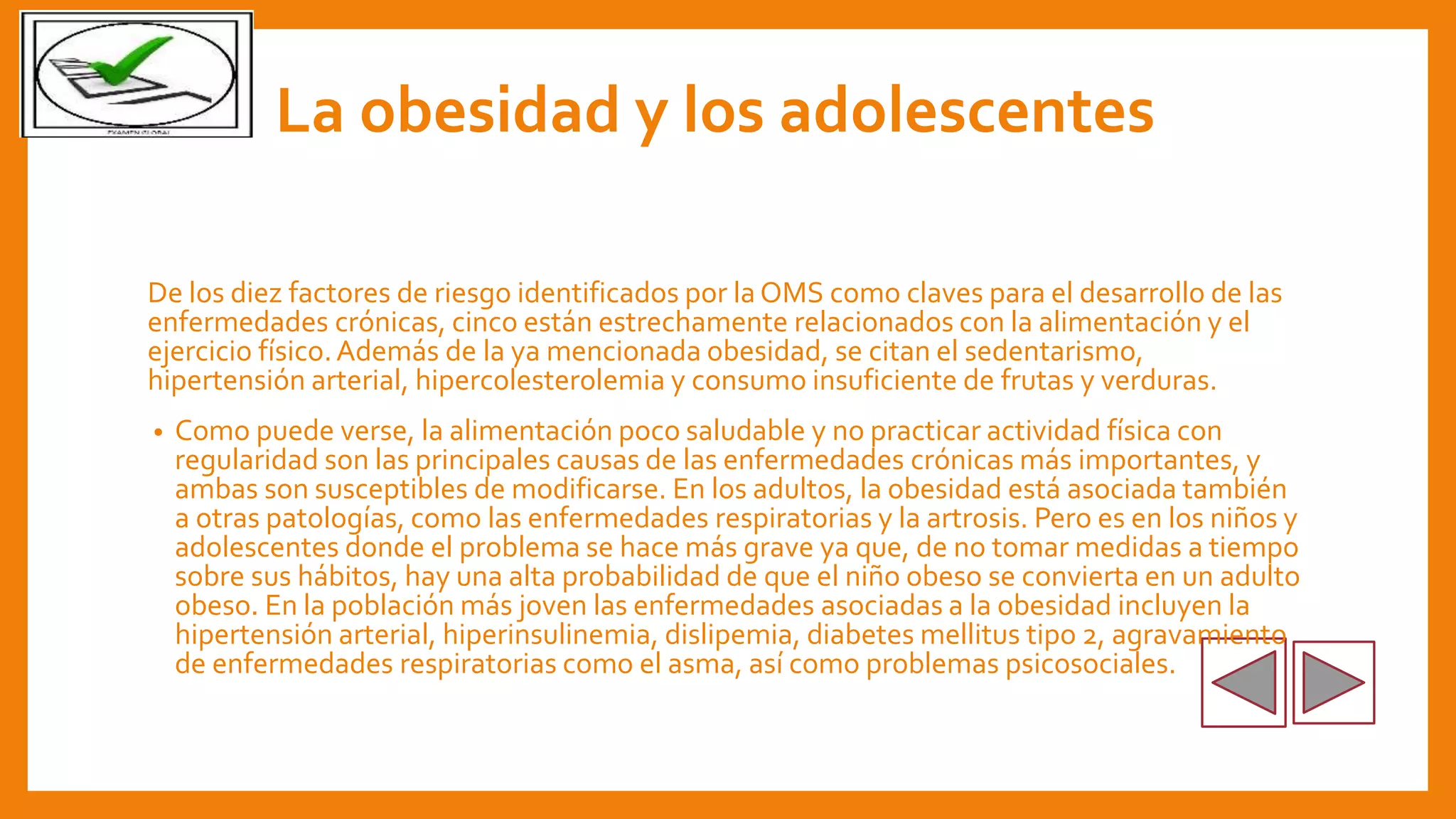 Obesidad en adolescentes | PPTX