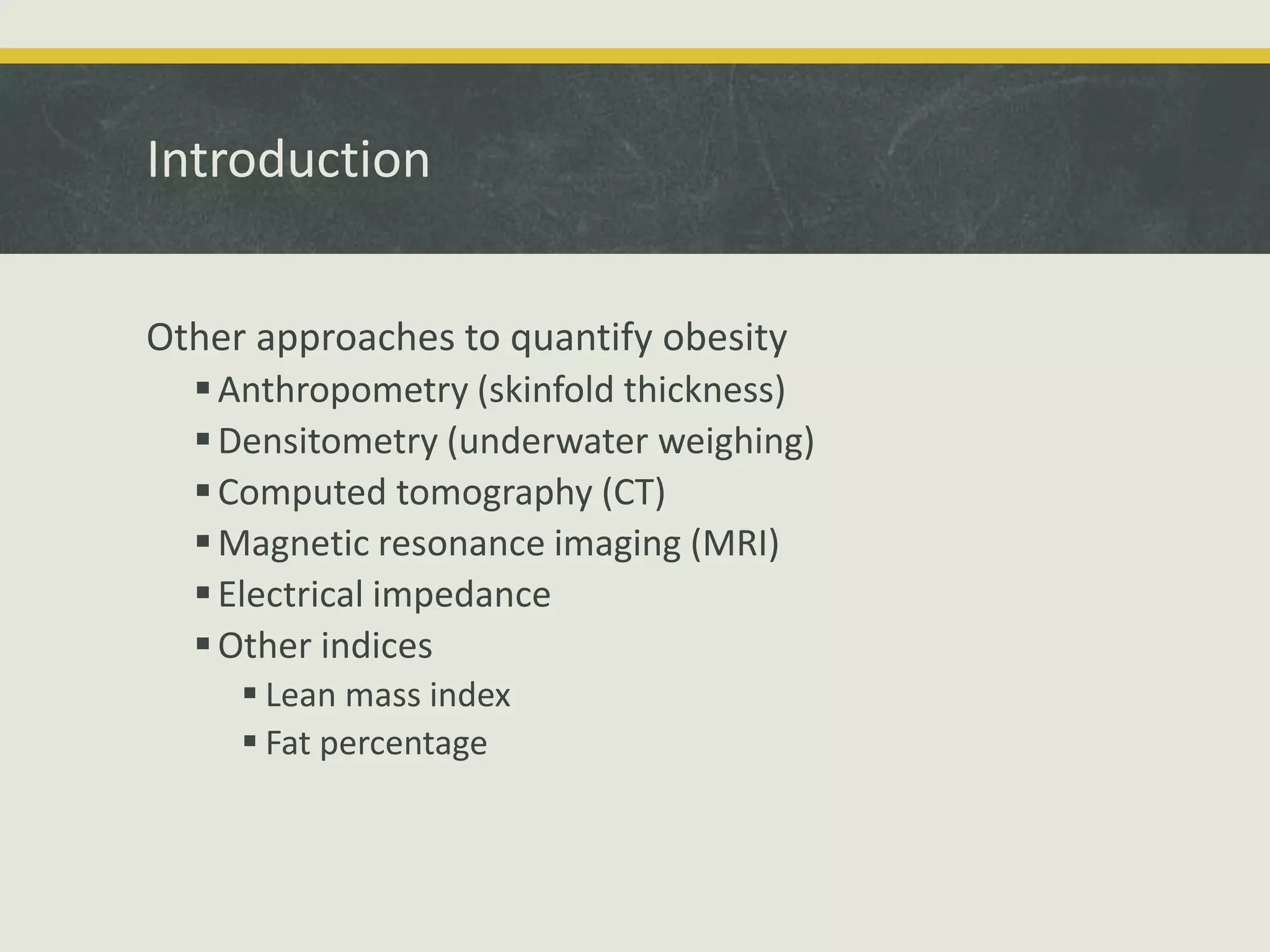 Obesity - Pathophysiology, Etiology and management | PPTX