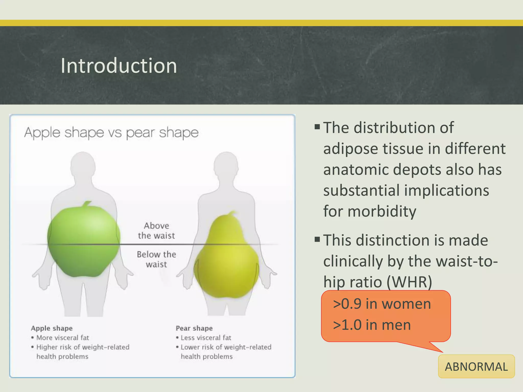Obesity - Pathophysiology, Etiology and management | PPTX