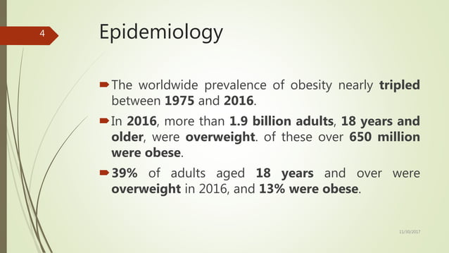 Obesity | PPTX | Endocrine and Metabolic Diseases | Diseases and Conditions