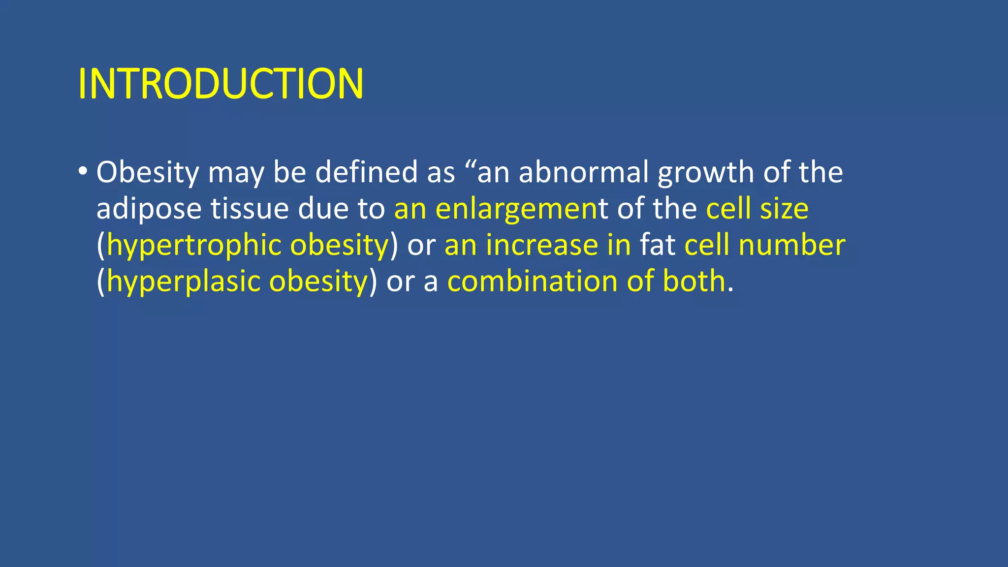 Obesity Lecture | PPTX
