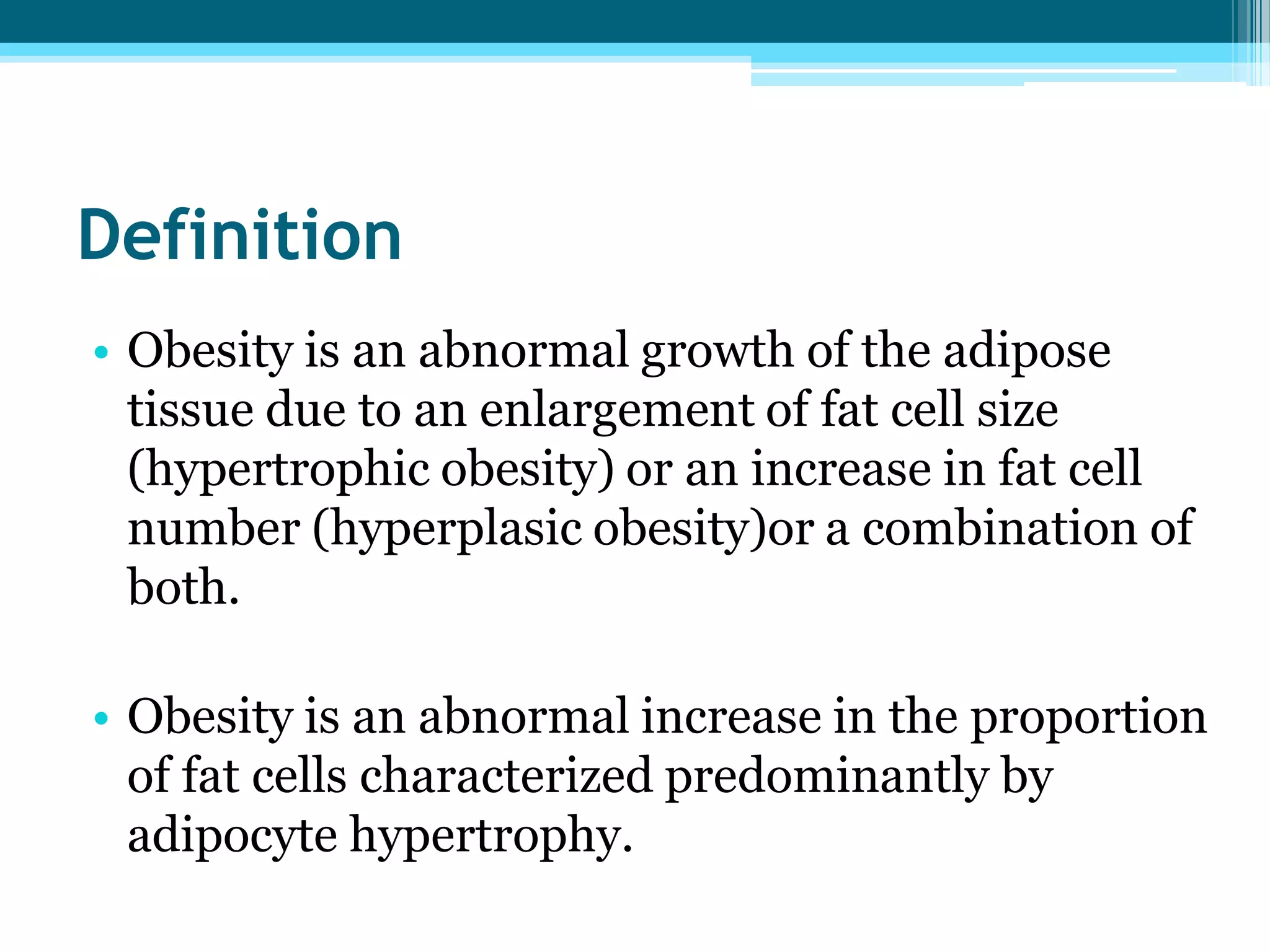 Obesity | PDF