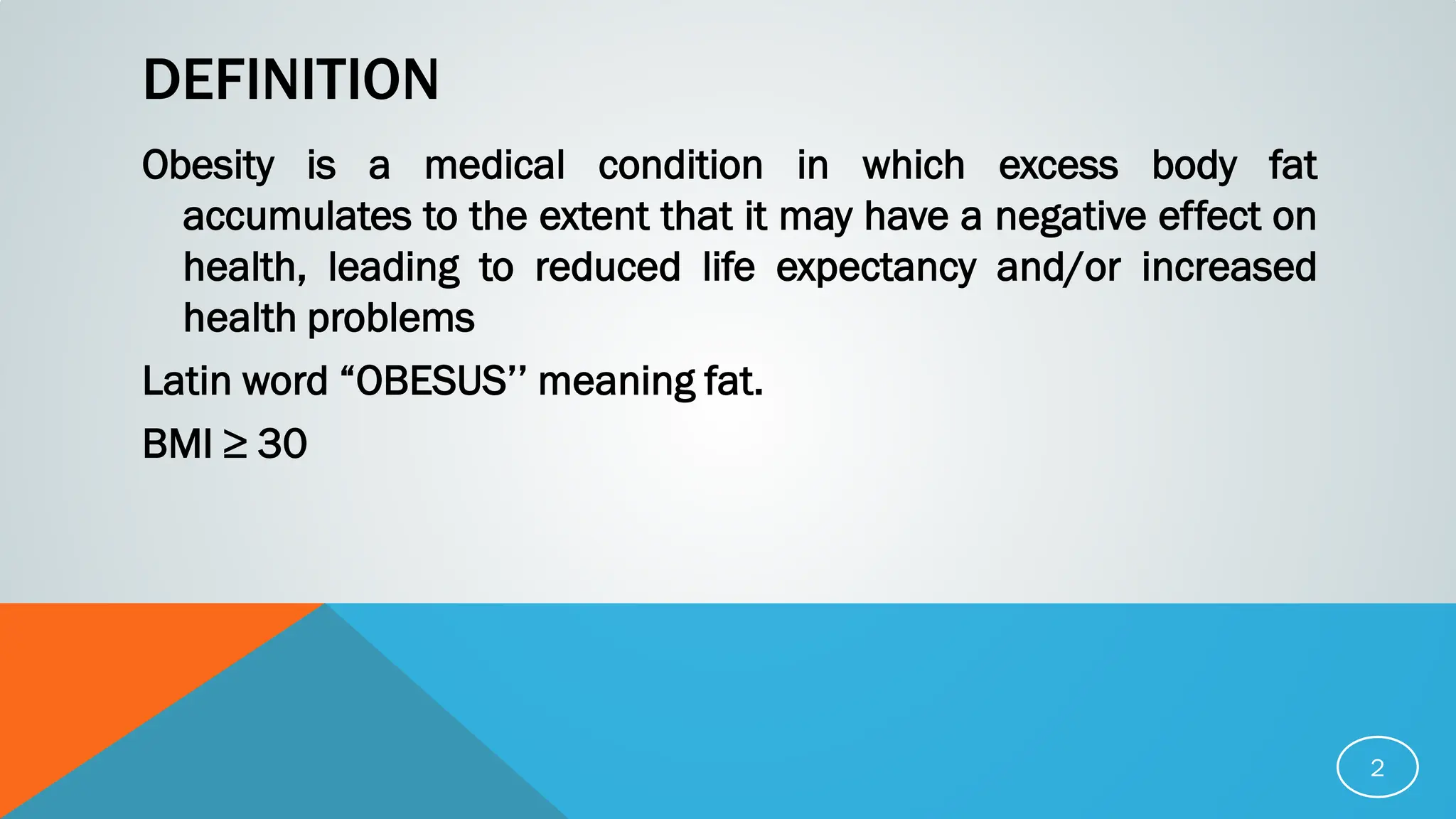 obesity introduction measurement and prevention | PDF