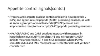 Obesity: controlling appetite ppt,Dr Madhushree Pahari | PPT