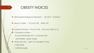 obesity. of pptx comunity health nursing | PPTX
