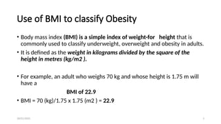 Community medicine class on Obesity.pptx