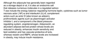 obesity dangers and mechanisms and physiology | PPTX