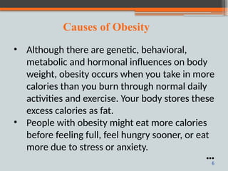 Presentation on Obesity and its bad effects | PPTX