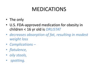 OBESITY in children | PPTX
