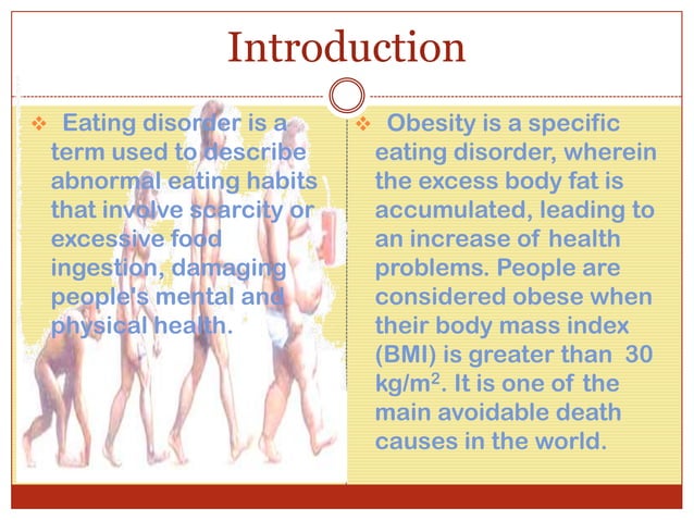 Obesity - eating disorders | PPTX