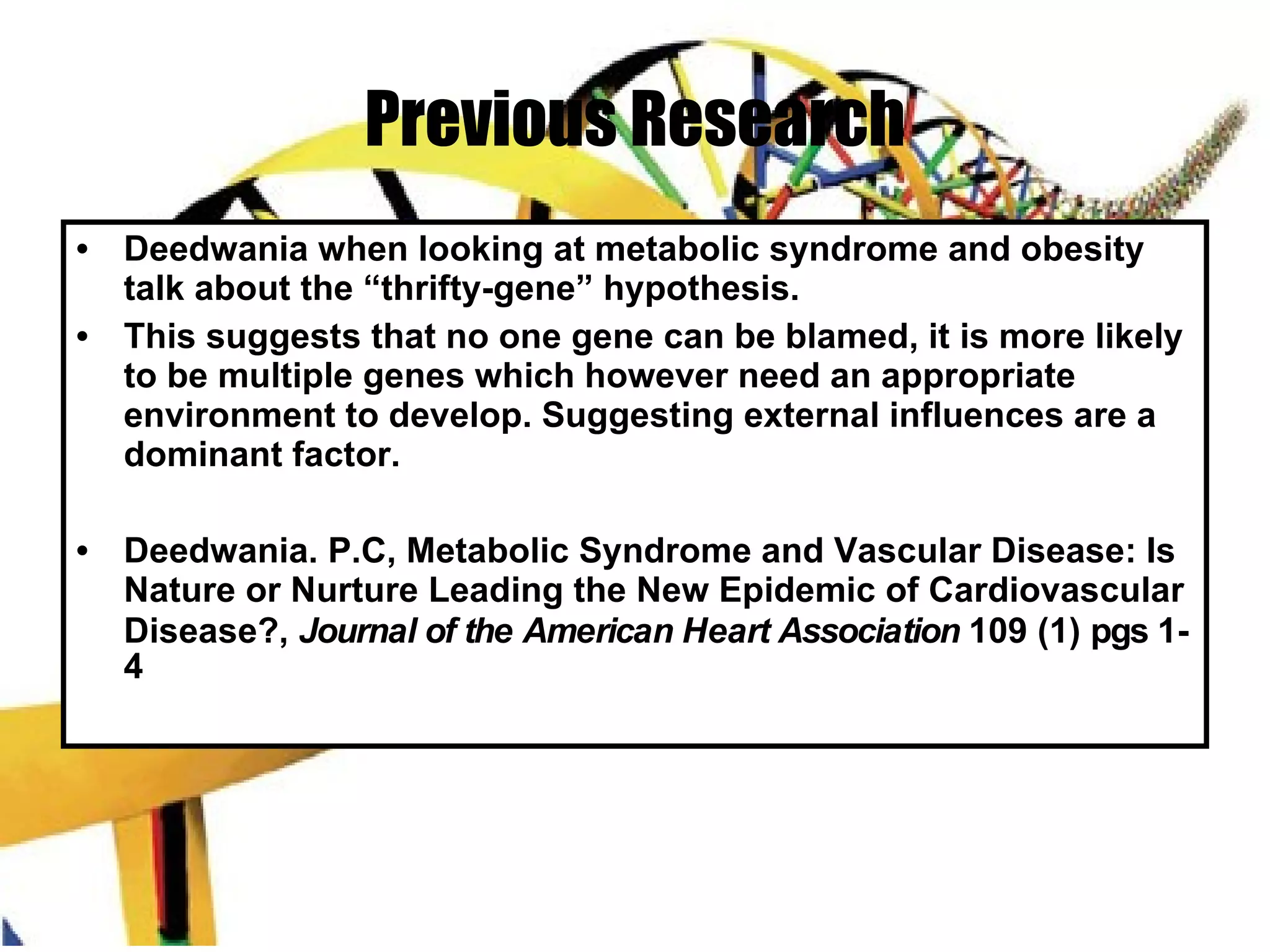 Obesity Nature Vs Nuture[1] | PPT