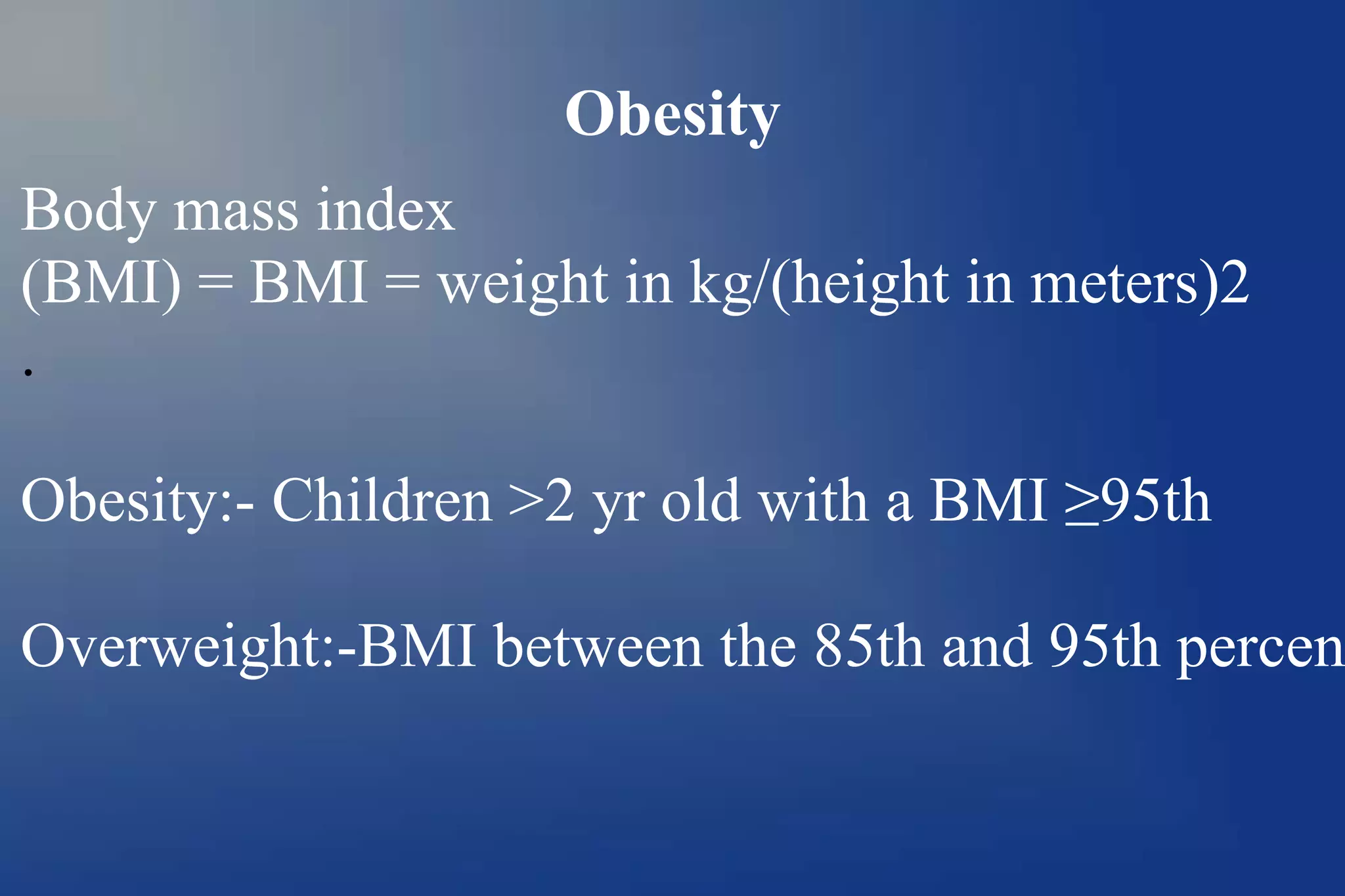 Obesity in Children | PPTX