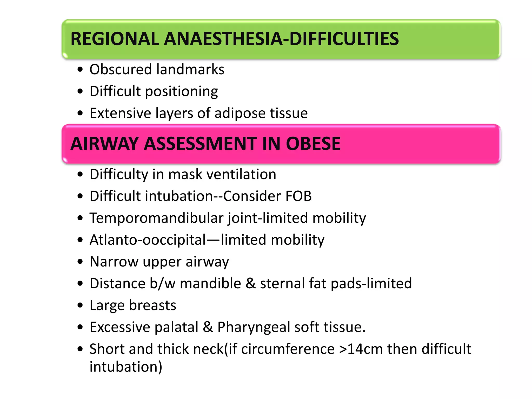 Obesity & anaesthesia | PPTX