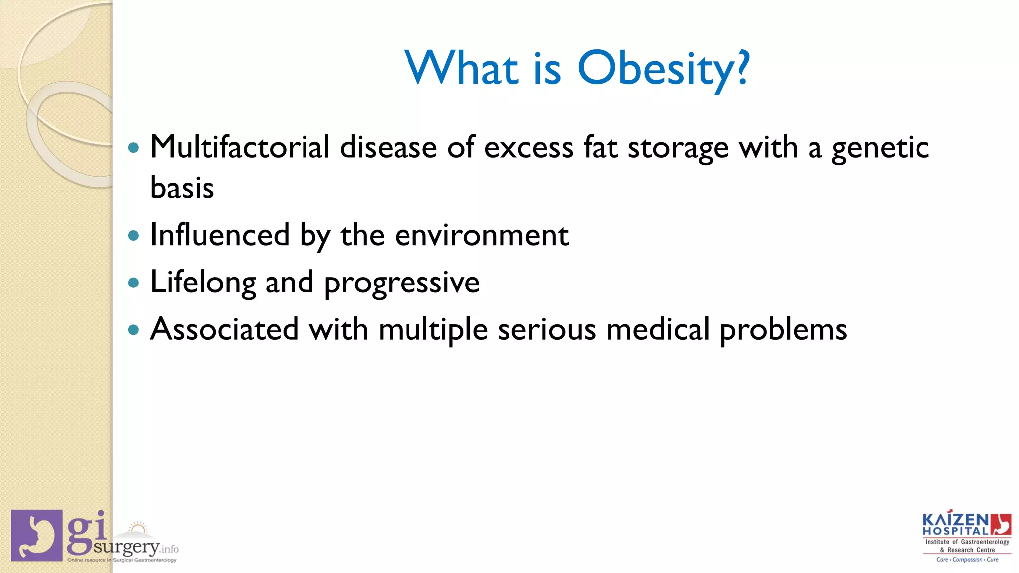 Obesity and Bariatric Surgery by Dr. Sanjiv Haribhakti | PDF