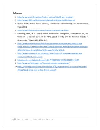 Obesity and its impact on health | PDF