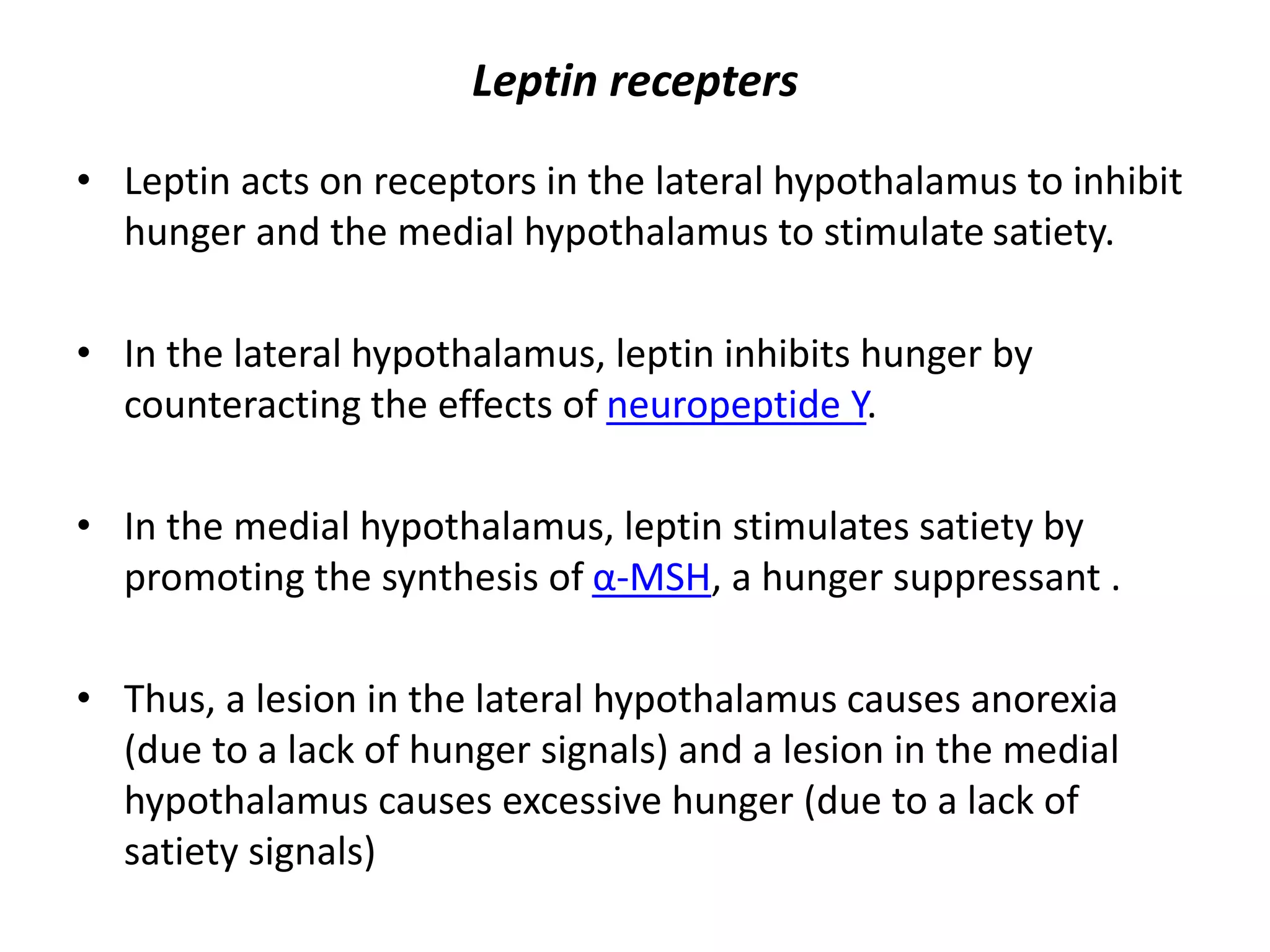 Obesity and leptin... | PPTX