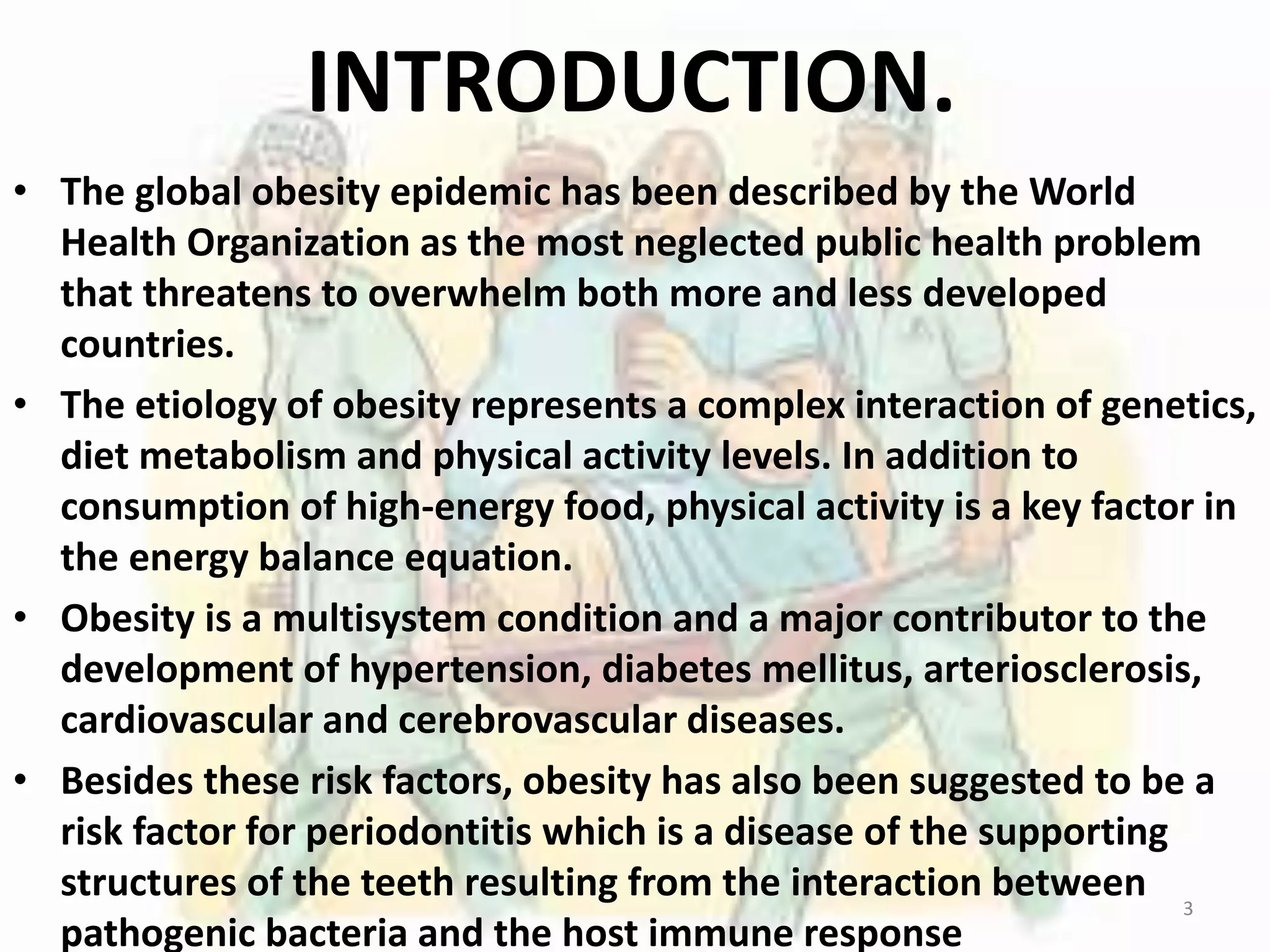 Obesity and periodontal disease | PPTX