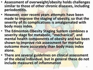 Obesity and periodontal disease | PPTX