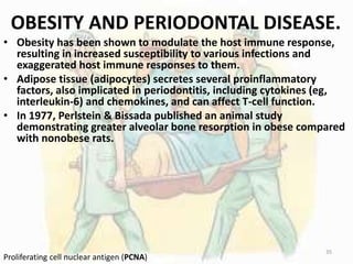 Obesity and periodontal disease | PPTX