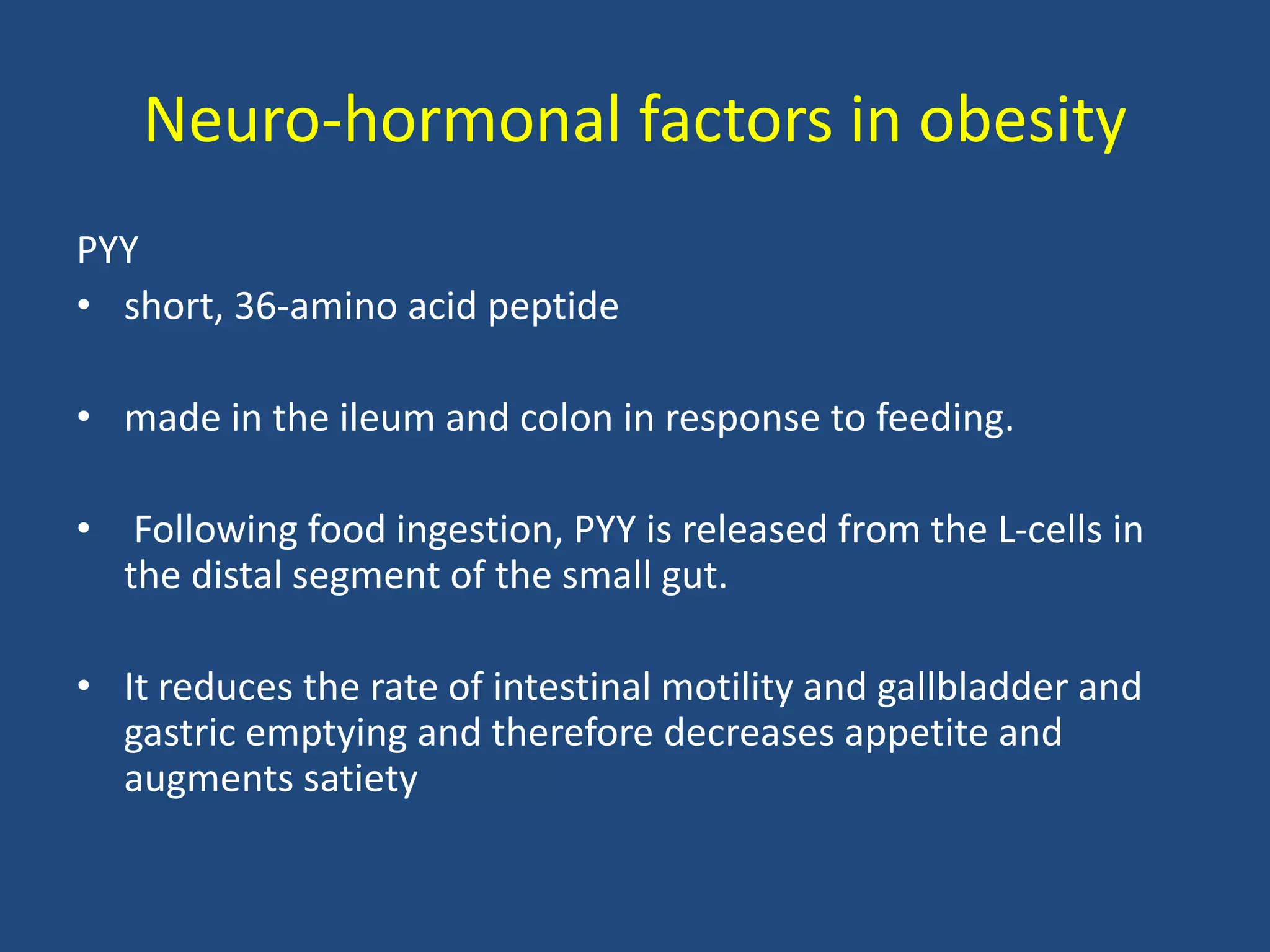 Obesity and principles of metabolic surgery | PPTX